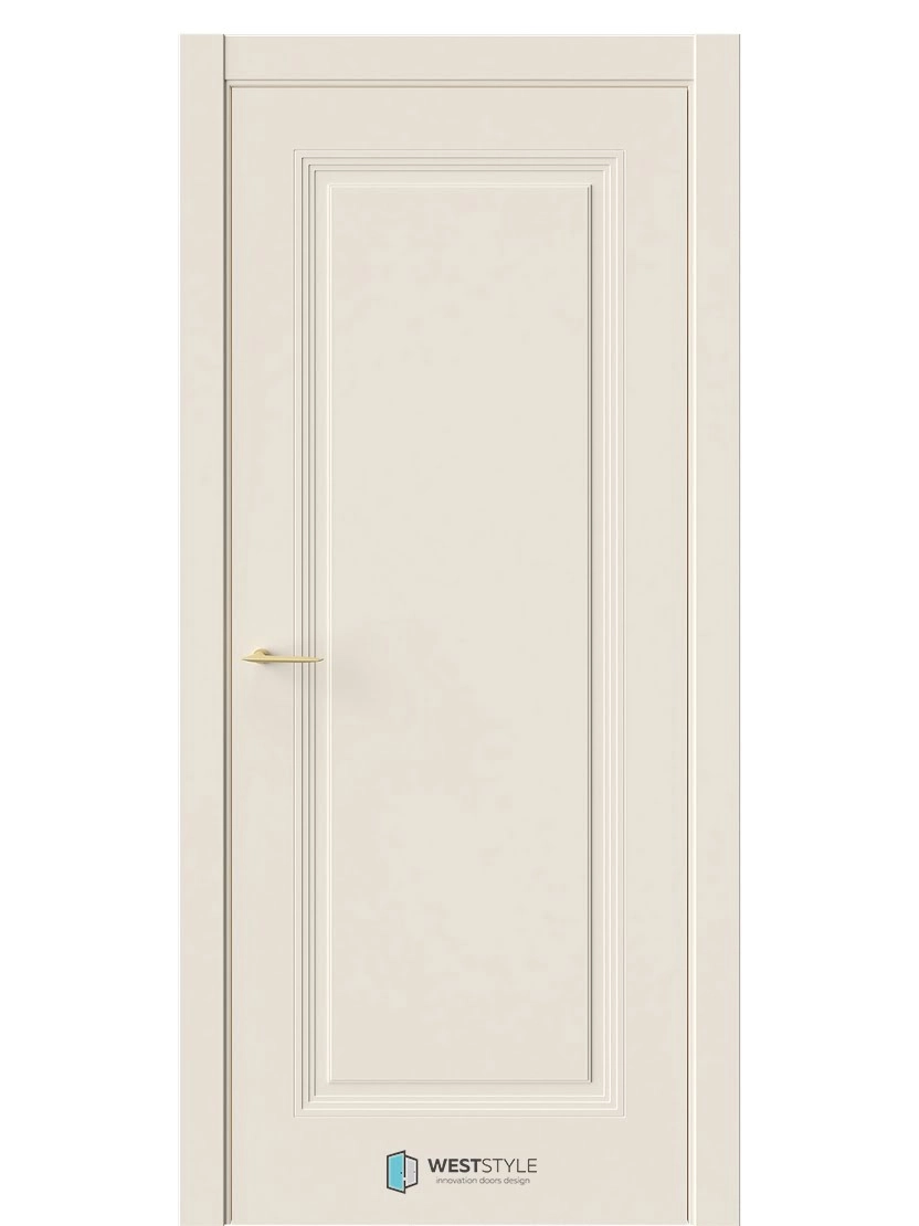 Межкомнатная дверь WestStyle Oberon OB1 ДГ RAL Тон ванильный купить в ...